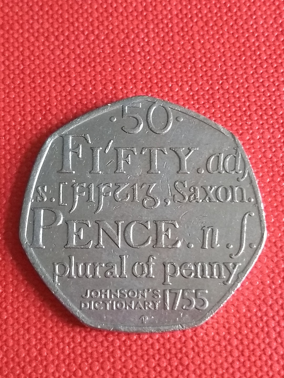 2005 50p Fifty Pence Coin - Definition of Pence - British UK Coin - Etsy
