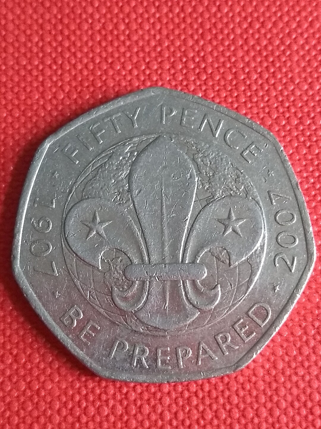 2007 50p Fifty Pence Coin - Scout Logo- British UK Coin - Etsy