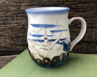 Lighthouse Mug Pottery - Etsy