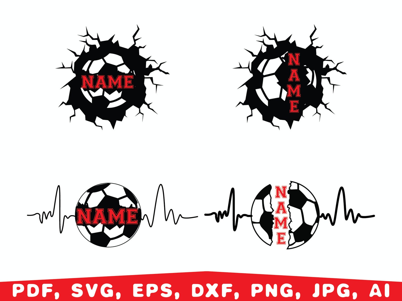 Soccer Svg Soccer Monogram Svg Soccer Player Svg Name - Etsy