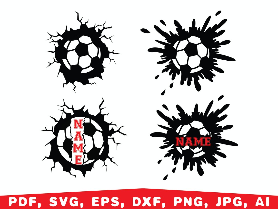 Soccer Svg Soccer Monogram Svg Soccer Player Svg Name - Etsy