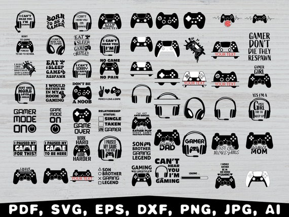 Gamer SVG Bundle Video Game SVG Bundle Gamer Svg Game - Etsy