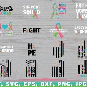 Metastatic Breast Cancer Awareness Svg Bundle, Metastatic Breast Cancer ...