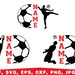 Soccer Svg, Soccer Monogram Svg, Soccer Player Svg, Name Soccer Svg ...