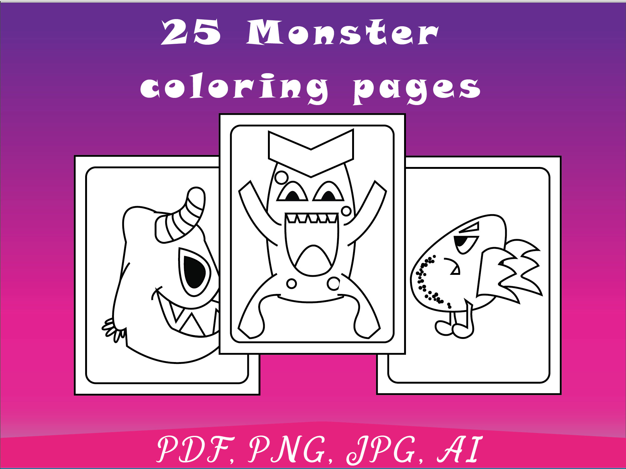 Birthday Monster Coloring Pages