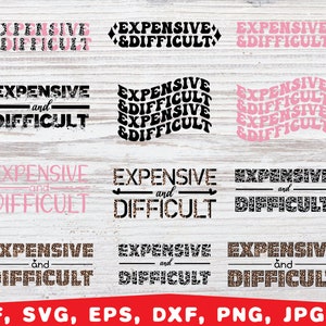 Expensive and Difficult SVG, Expensive and Difficult Wavy, Leopard and ...