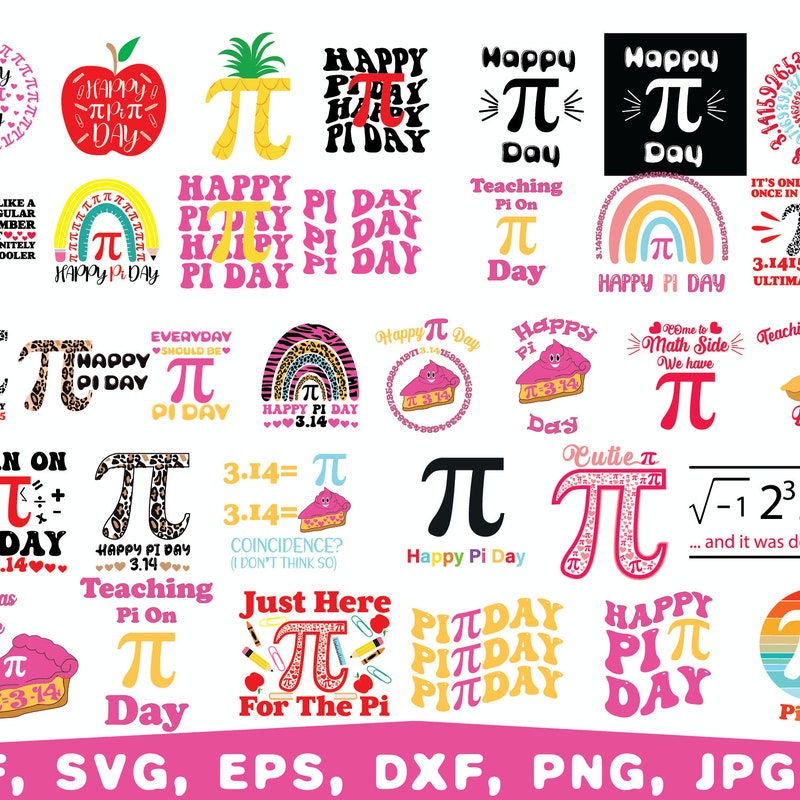 Pi Day Clipart - Etsy