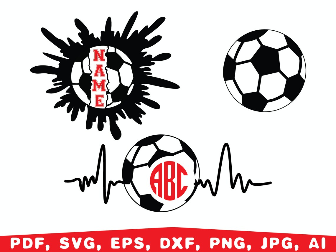 Soccer Svg Soccer Monogram Svg Soccer Player Svg Name - Etsy