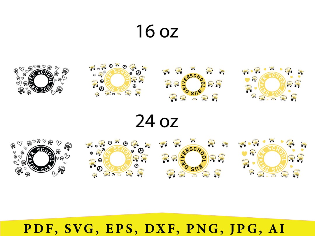 Bus Driver Svg, School Bus Driver Svg for Starbucks Cold Cup, Back to ...