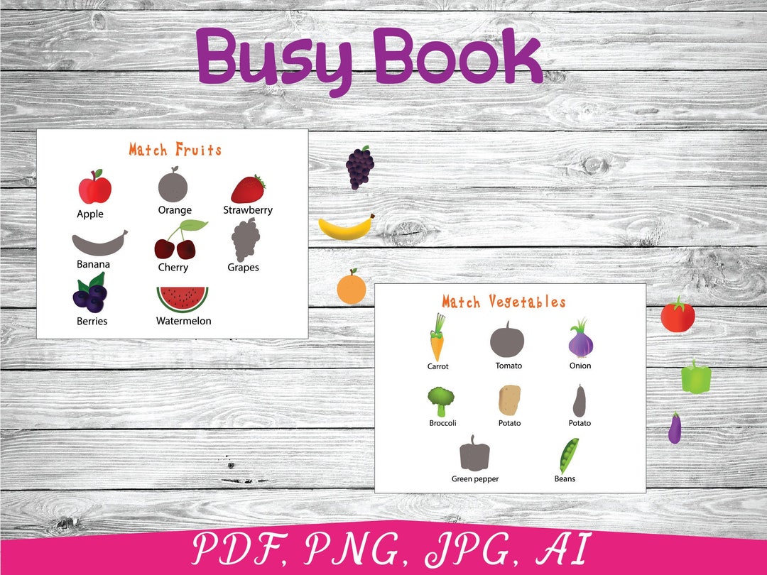 Busy Book, Toodler Learning, Pre-k, School Home, Printable Toddler Busy ...