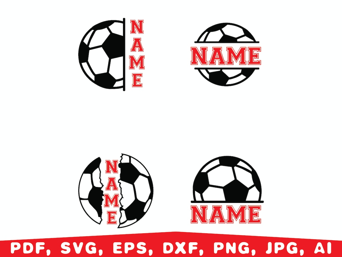 Soccer Svg Soccer Monogram Svg Soccer Player Svg Name - Etsy