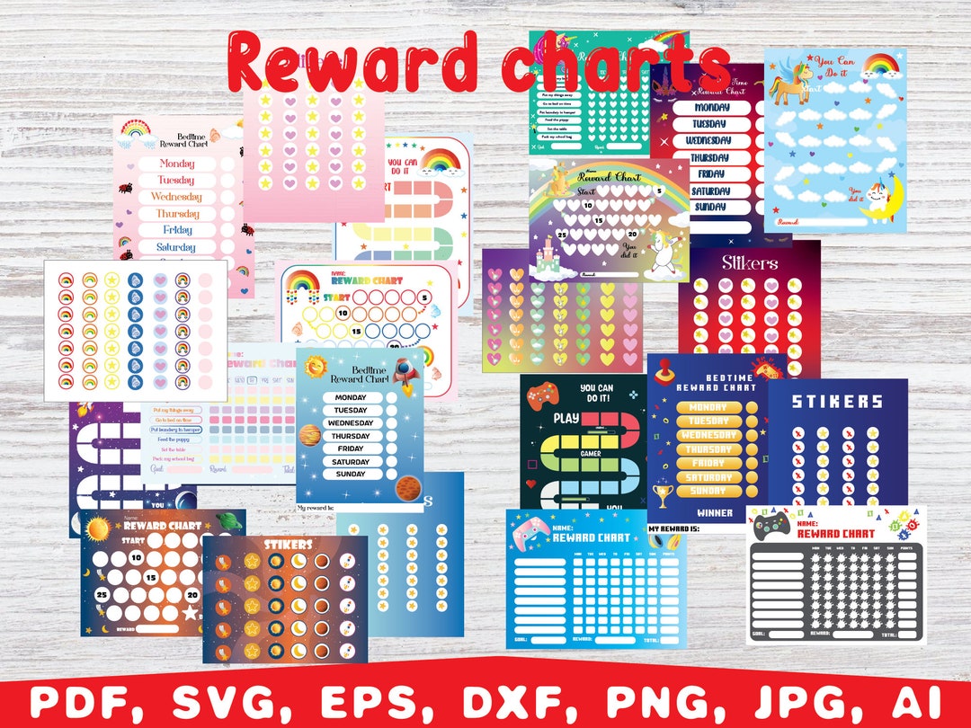Printable Reward Chart, Printable Behavior Chart, Chore Chart, Chore ...