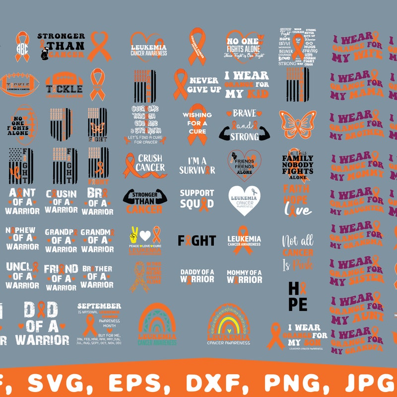 Leukemia Ribbon Svg - Etsy