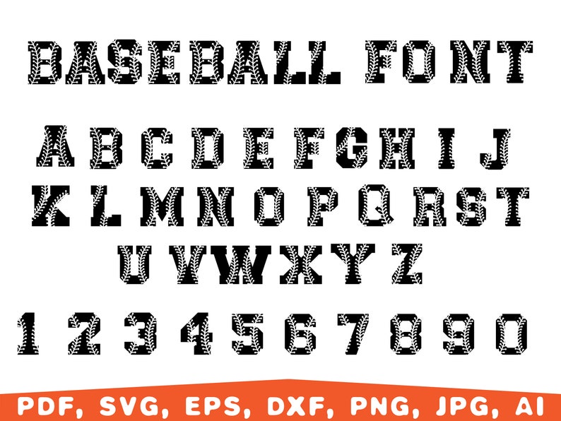 Baseball Font Svg, Baseball Alphabet, Baseball Letters, Varsity Letters ...