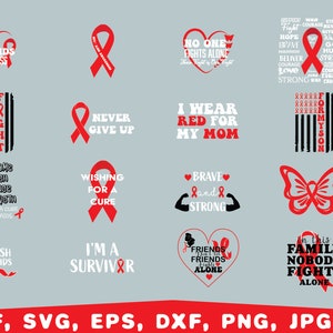HIV/AIDS Awareness Svg Bundle, Aids Awareness Day Svg, Hiv Awareness ...