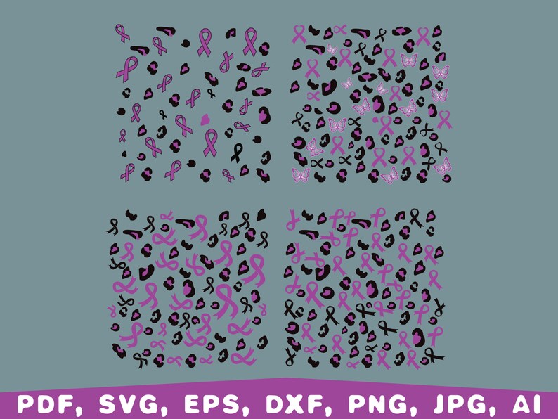 Pancreatic Cancer Awareness Svg Purple Ribbon Svg Pancreatic - Etsy