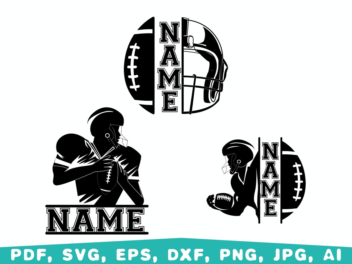 Football Player Svg Football Name Svg Football Svg Football - Etsy UK