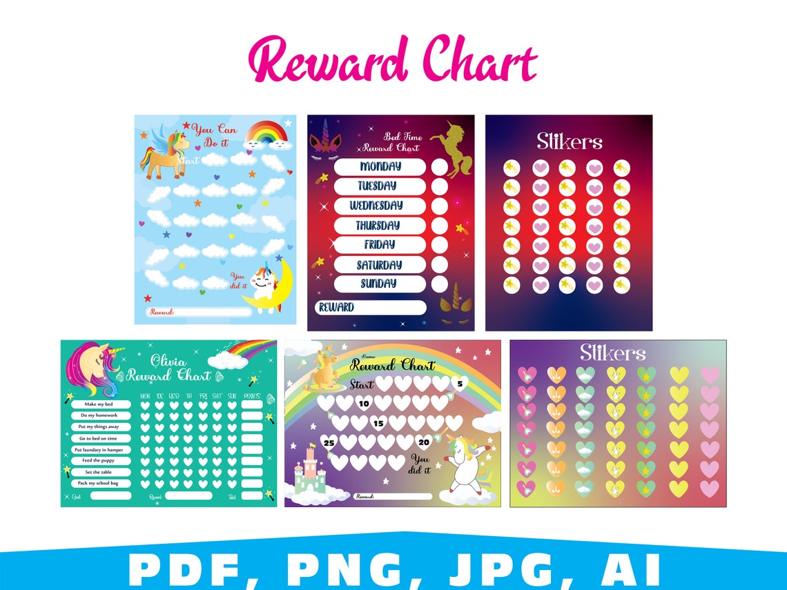 Printable Unicorn Reward Chart Printable Unicorn Behavior - Etsy Canada