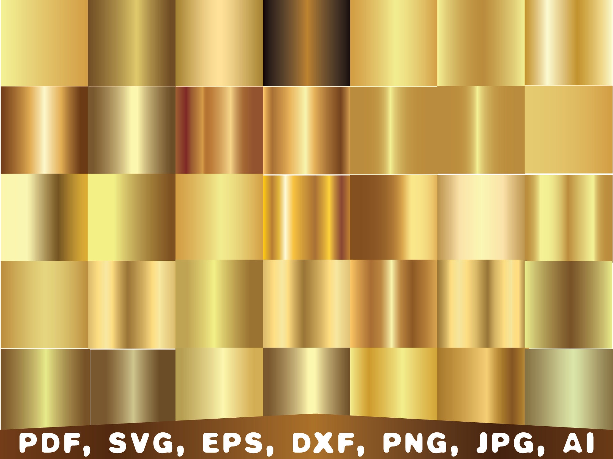 Gold Gradients Gold Foil Gold Digital Paper Scrapbook Gold - Etsy