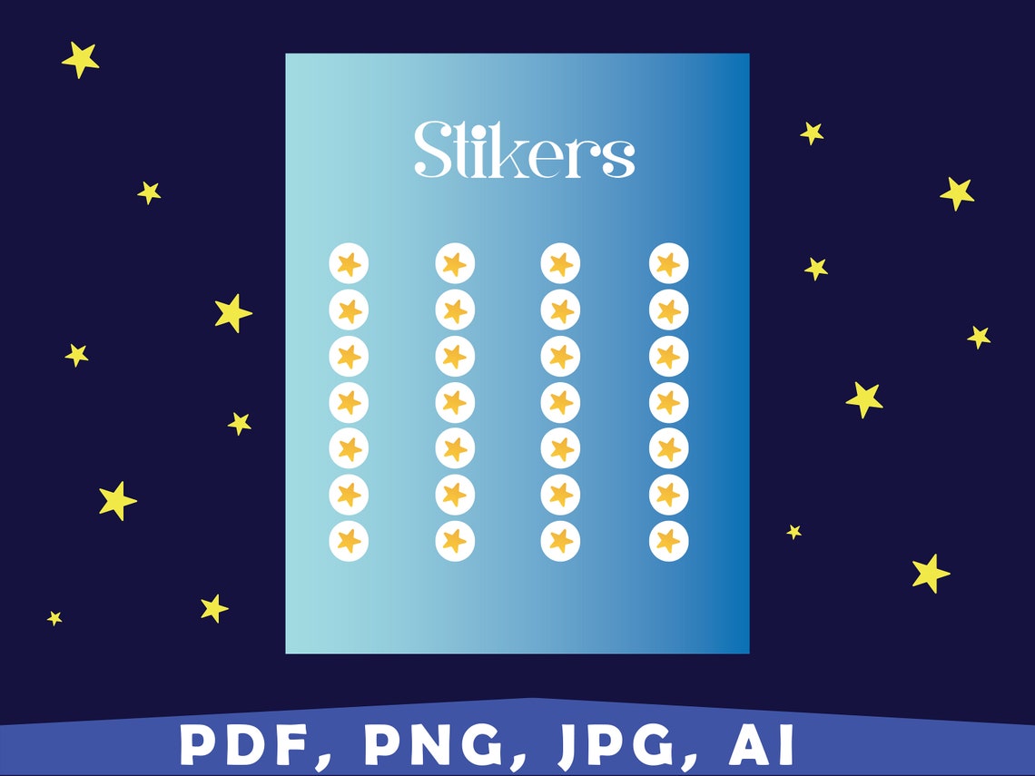 Space Reward Chart Printable Space Behavior Chart Astronaut | Etsy