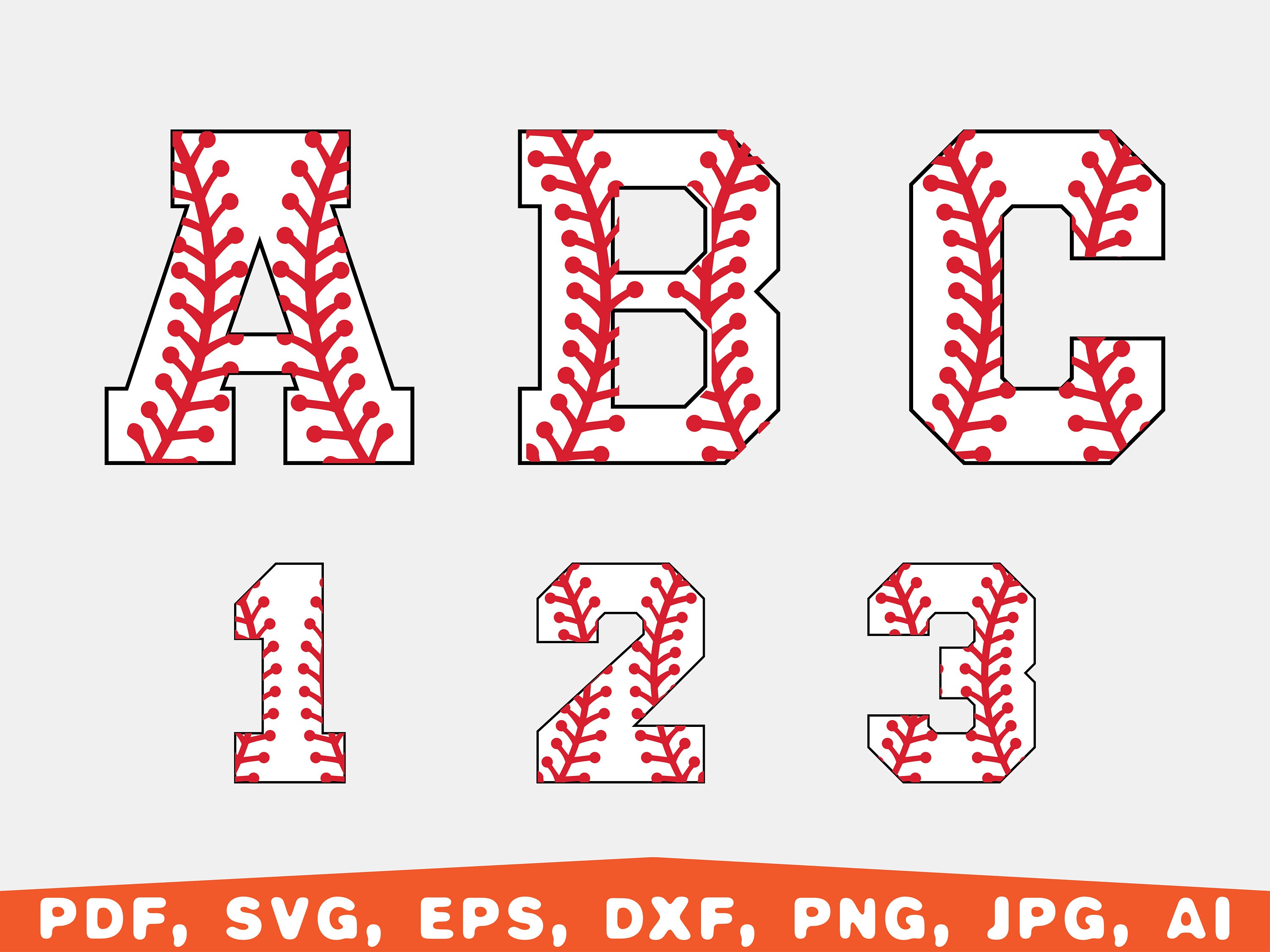 Baseball Font Svg, Baseball Alphabet, Baseball Letters, Varsity Letters Svg, Baseball Alphabet ...