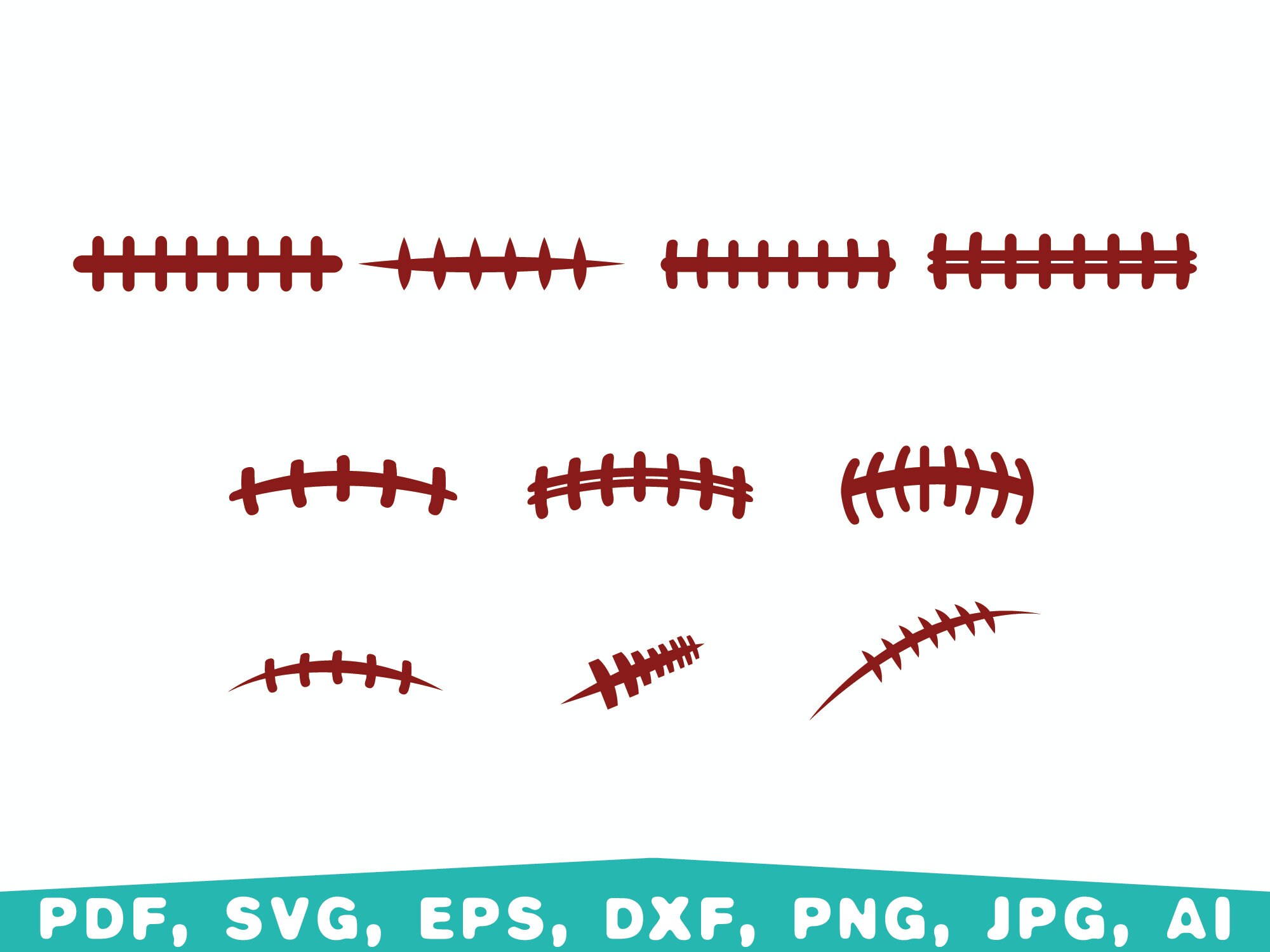 Football Laces Svg Bundle Football Laces Football Silhouette - Etsy UK