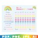 Printable Rainbow Reward Chart, Printable Rainbow Behavior Chart ...