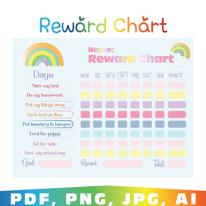30 Day Reward Chart - Etsy