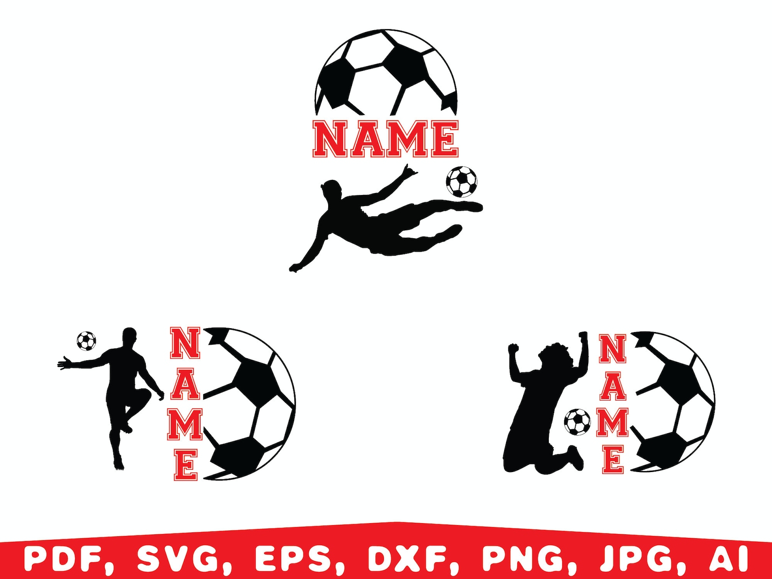 Soccer Svg Soccer Monogram Svg Soccer Player Svg Name - Etsy
