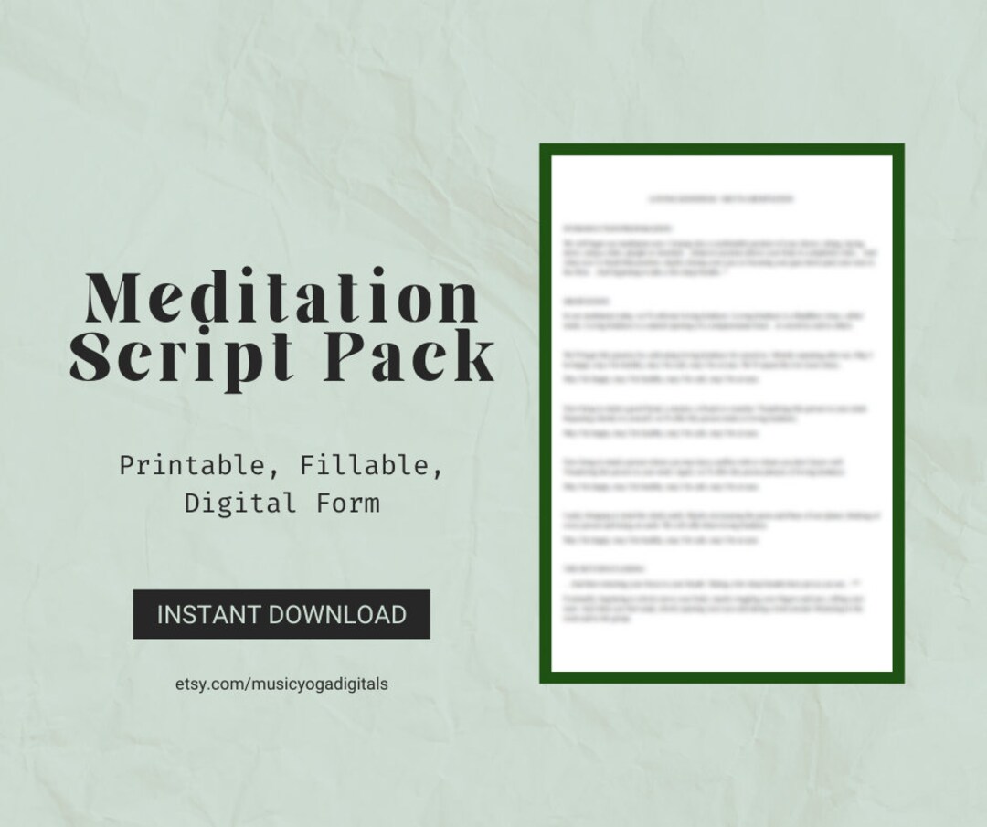 Meditation Scripts for Therapy - Meditation Scripts for Music ...