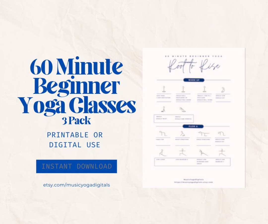 3 Pack of Yoga Class Sequences | Vinyasa Gentle Yoga Beginner Yoga ...