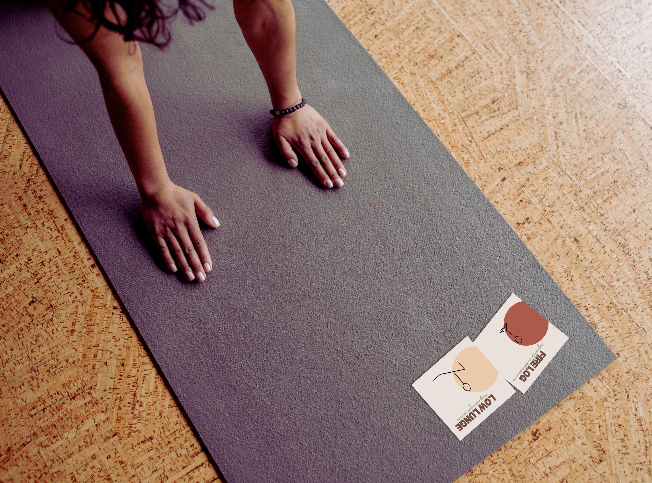 50 Yoga Pose Flash Cards | Digital Download | English & Sanskrit Names ...