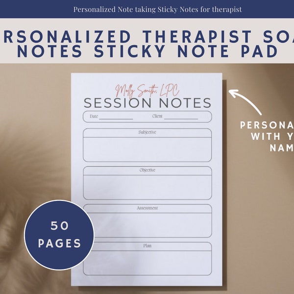 Personalized Sticky Notes Counselor - Etsy