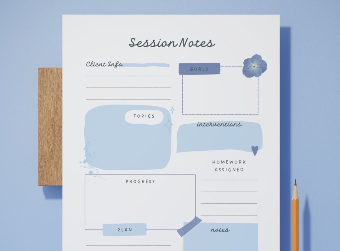 Therapist Session Note Pad | Mental Health Counselor Sticky Notes ...