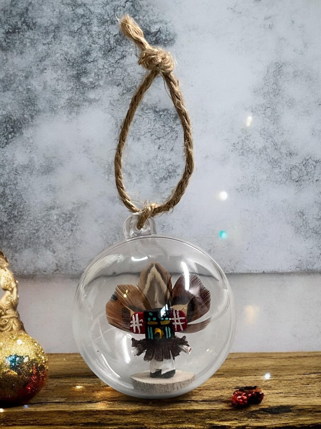 Native American Christmas Ornaments Handmade Mini Kachina Doll ...