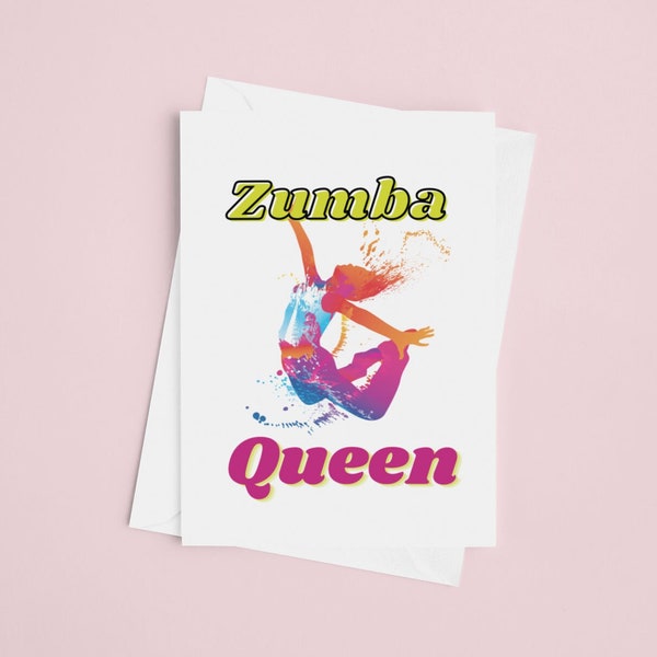 Zumba Birthday Card - Etsy