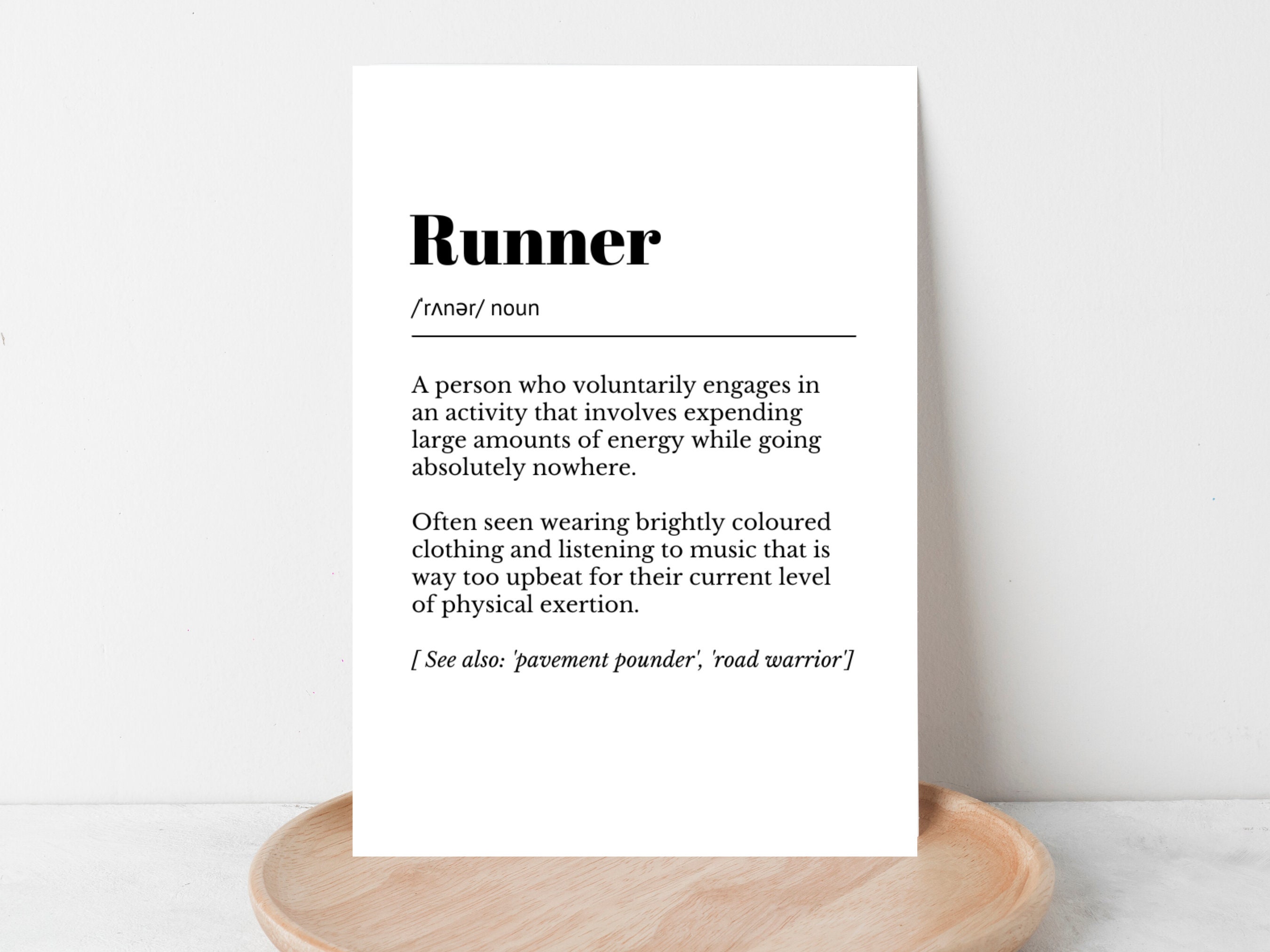 Runner Definition Card Birthday Card For A Runner Runner Etsy UK runner-definition-card-birthday-card-for-a-runner-runner-etsy-uk