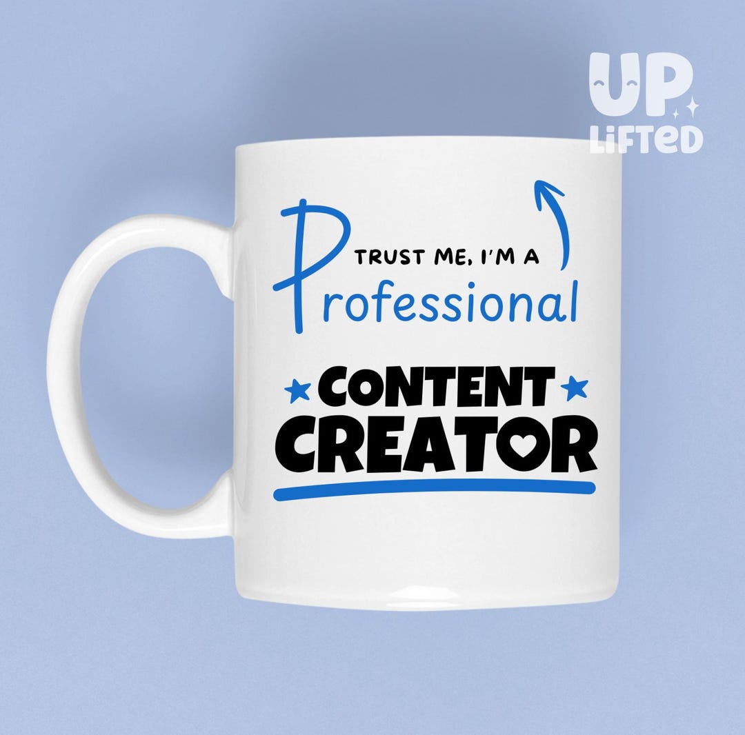 Content Creator Gift Mug - Professional Content Creator Coffee Cup ...