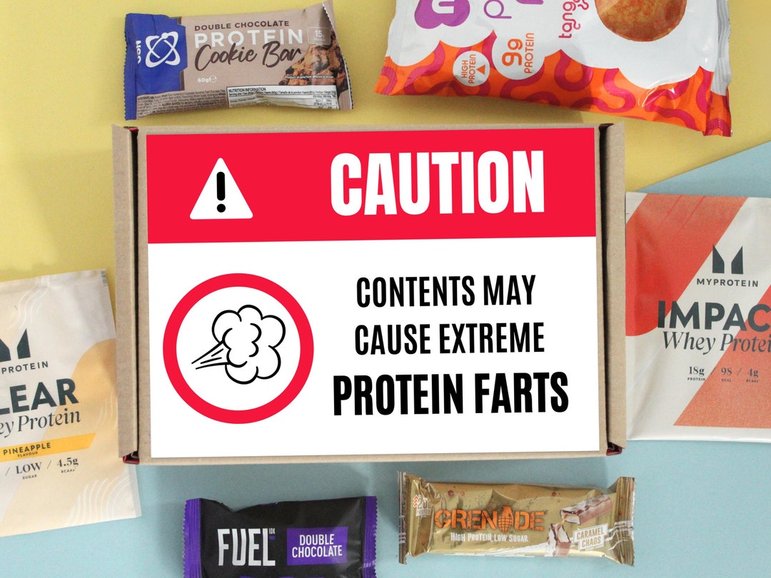 Protein Farts Gym Gift Box - Funny Protein Gift for Gym Lover, Gym Joke ...