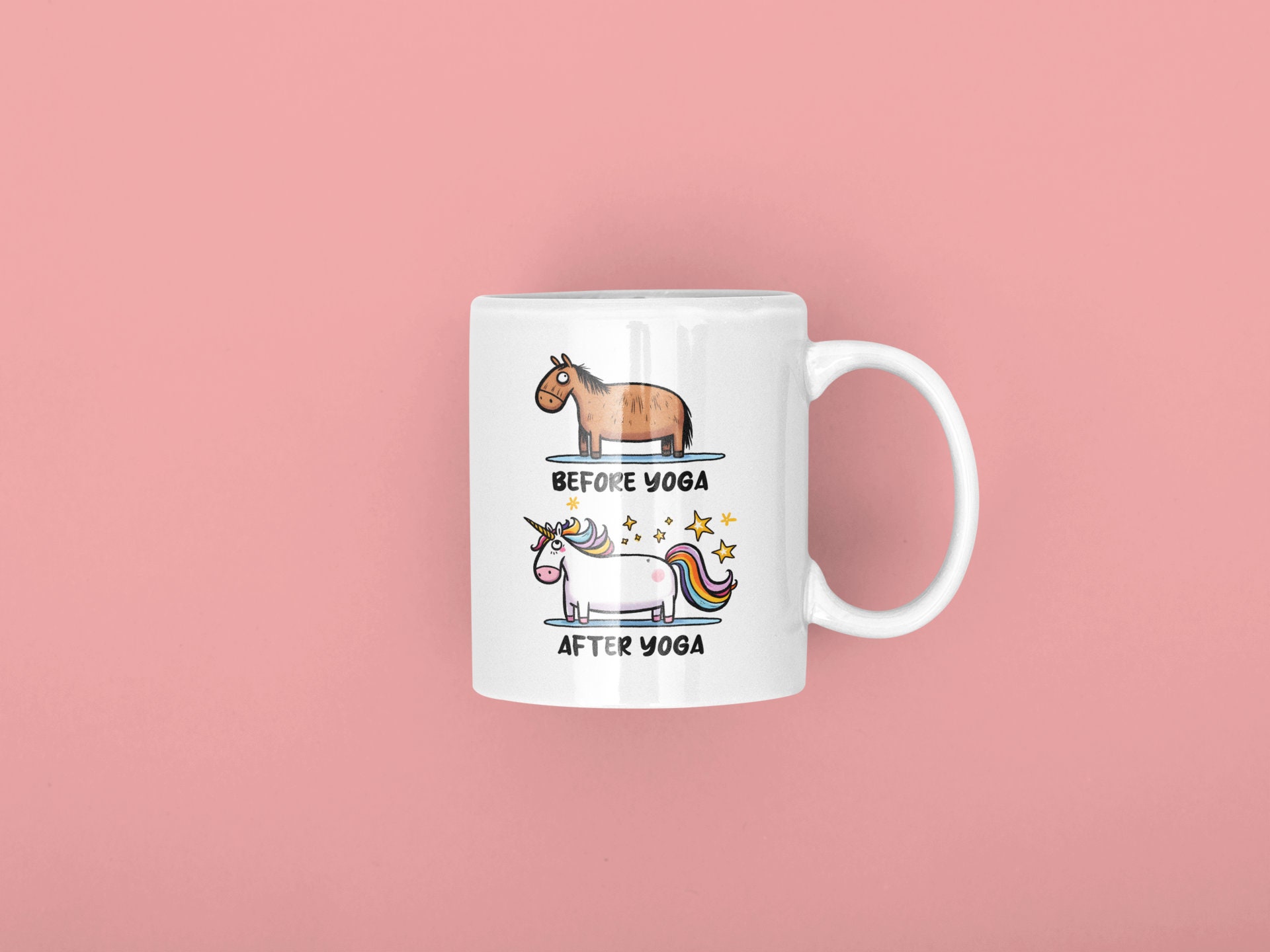 Before and After Yoga Funny Yoga Mug, Yogi Birthday Gift, Funny Mug for ...