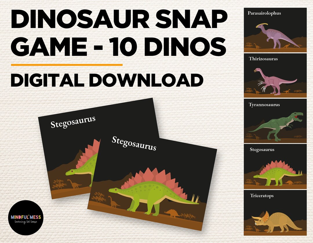 Dinosaur Snap Cards | Memory Game | Child Development | Fun Child Game ...