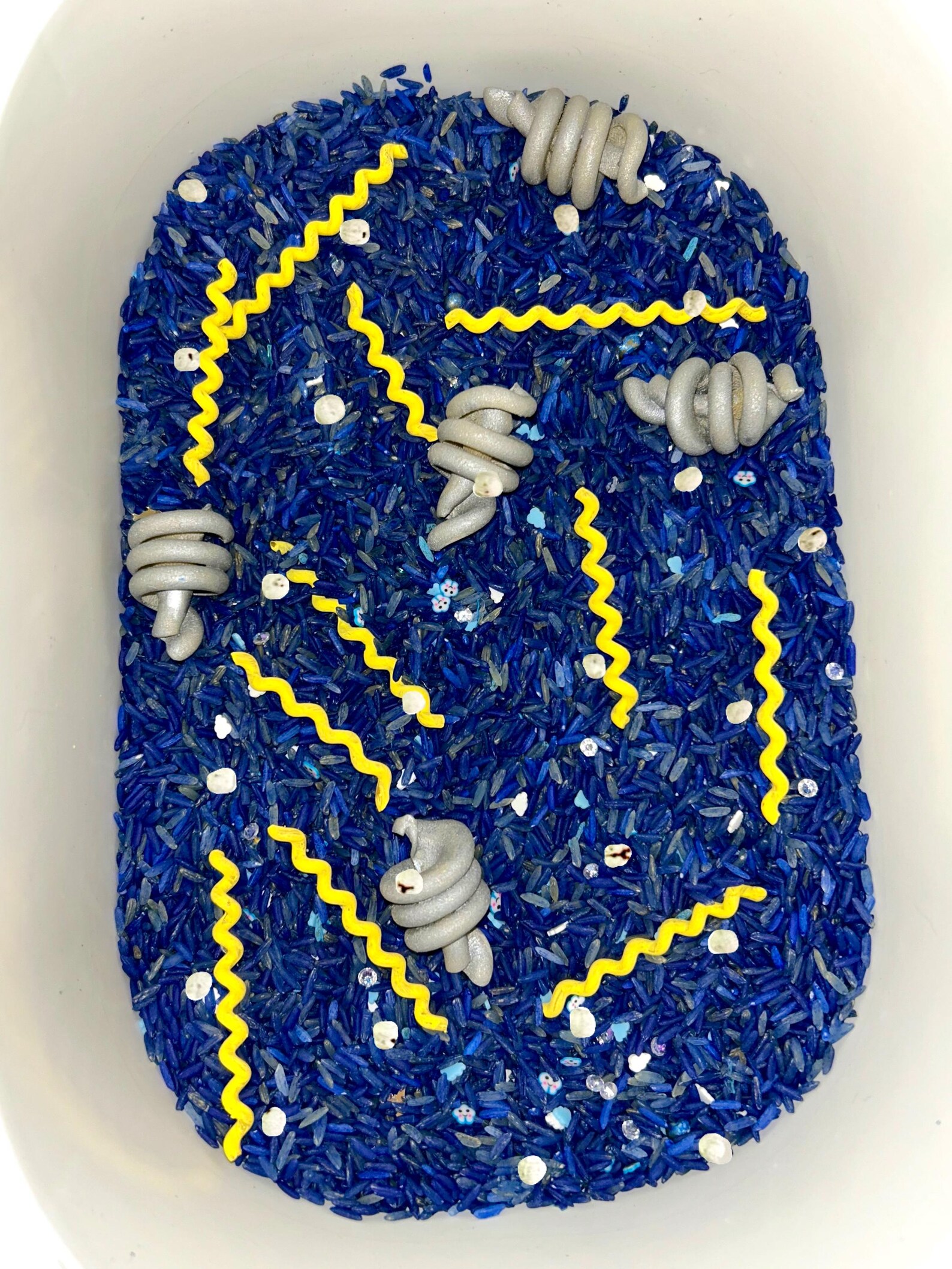 Sunny Vs Stormy Weather Sensory Bin Mix | Lightning, Clouds, Rain and ...