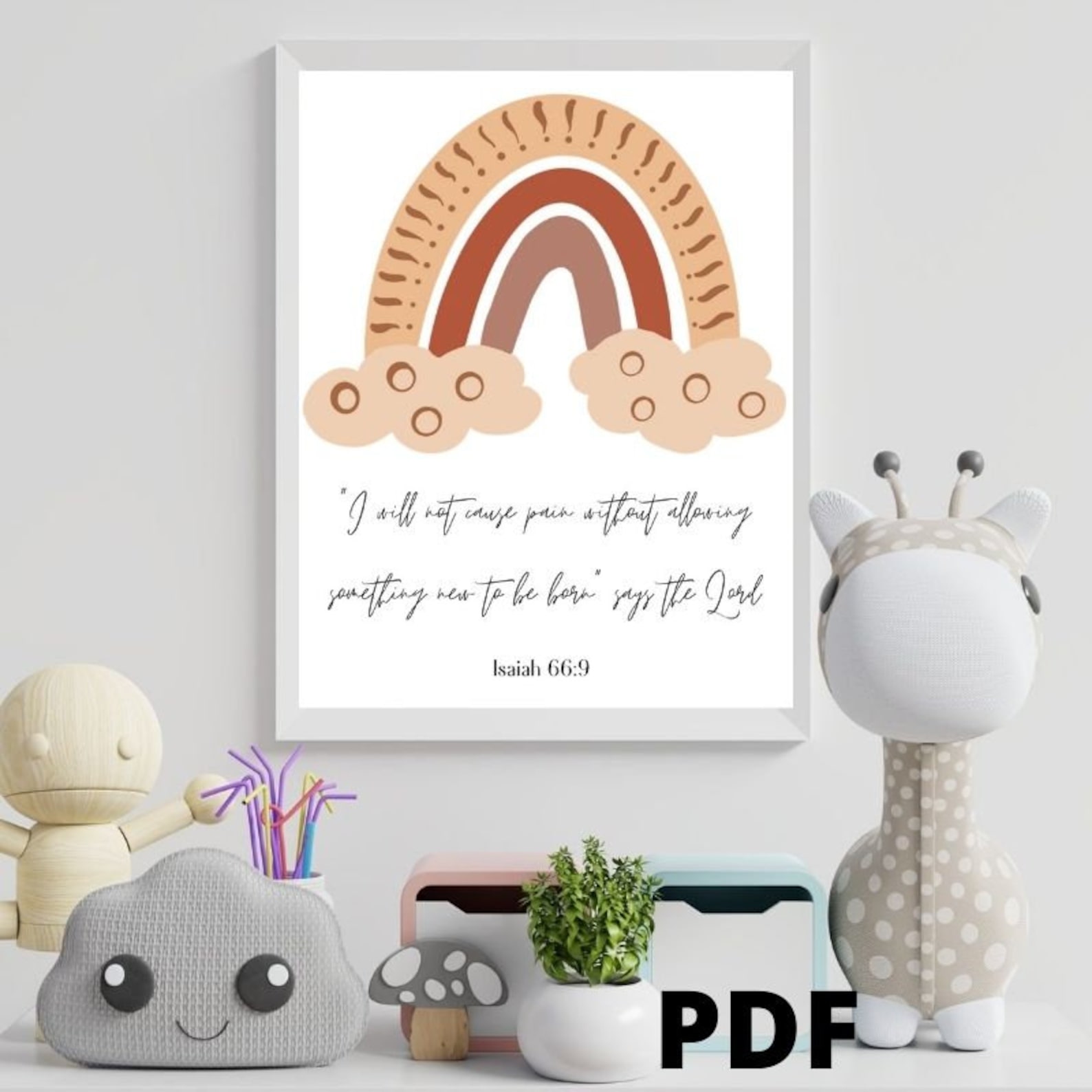 Nursery Scripture Wall Art| Bible Verse Printable Art| Isaiah 66:9 ...