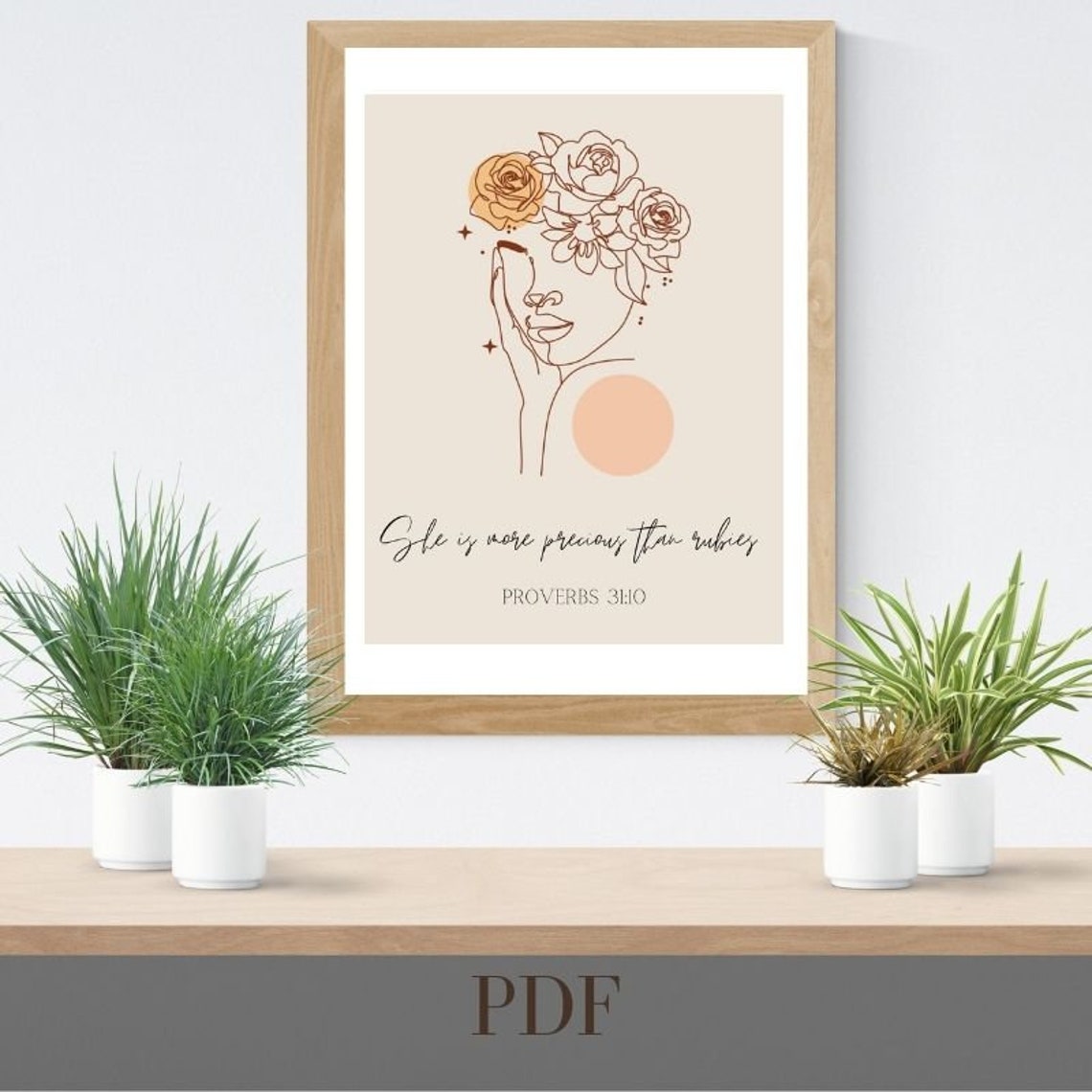 Scripture Wall Decor Bible Verse Printable Art Proverbs 31: 10 ...