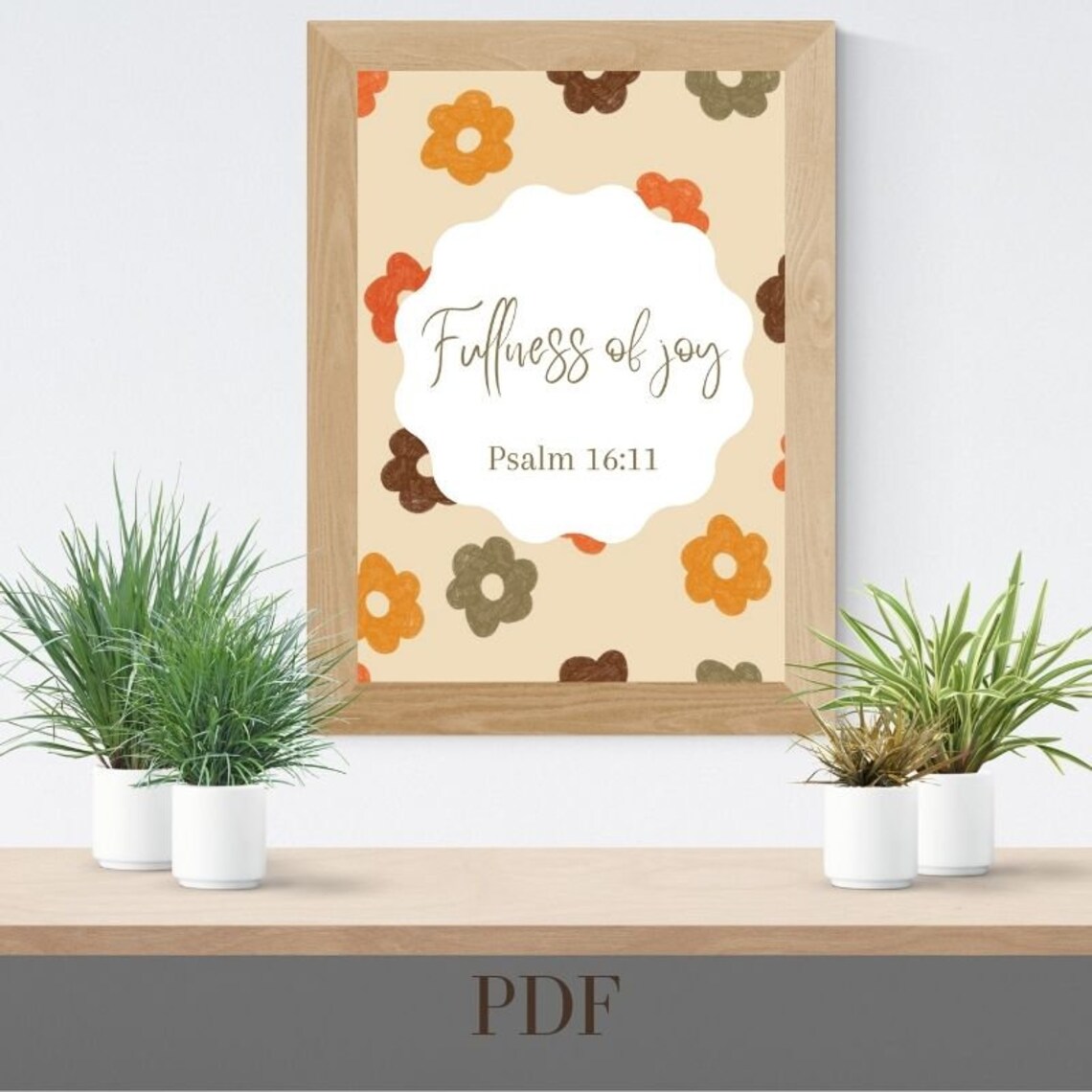 Scripture Wall Decor | Bible Verse Printable Art| Psalm 16: 11 ...