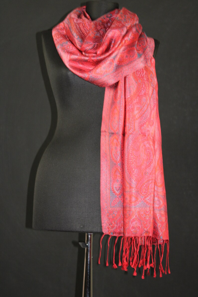 Handwoven Paisley Silk Scarf Silk Scarf Women All Season - Etsy