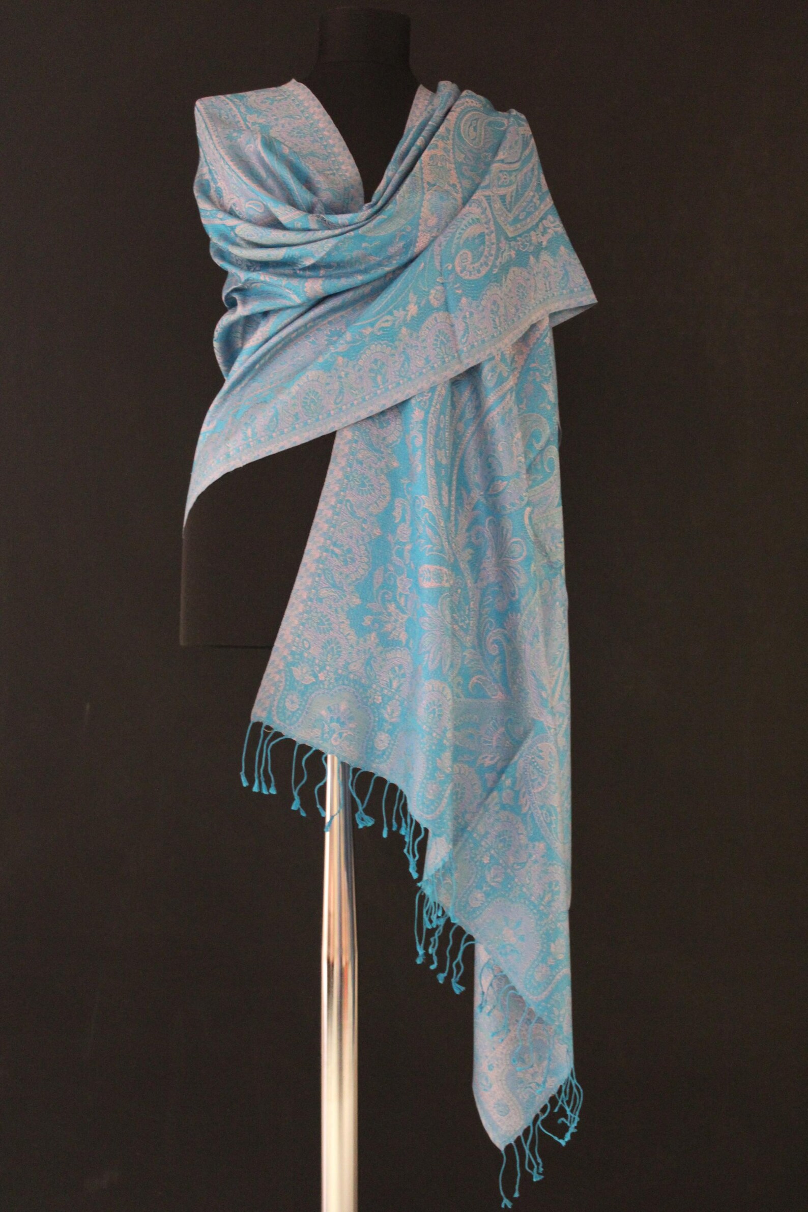 Needle Work Silk Embroidered Shawl, Shawl for Woman, Wedding Shawl ...