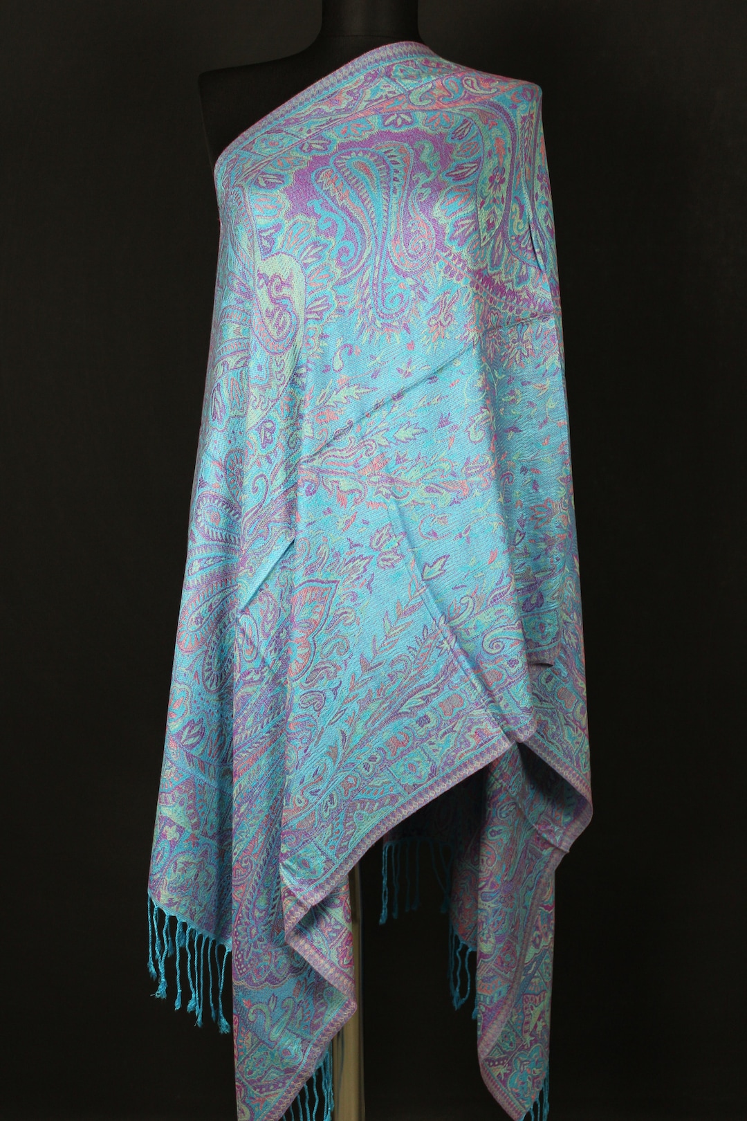 Pashmina Shawl Scarf, Turquoise Shawl, Shawl and Wraps for Wedding ...