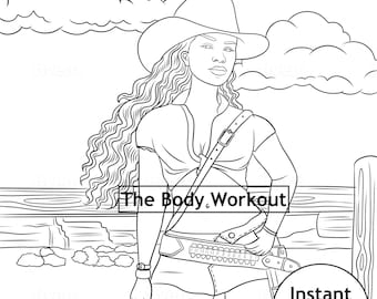 25 Black Baby Cowgirl Coloring Book, African-american Cowgirls ...