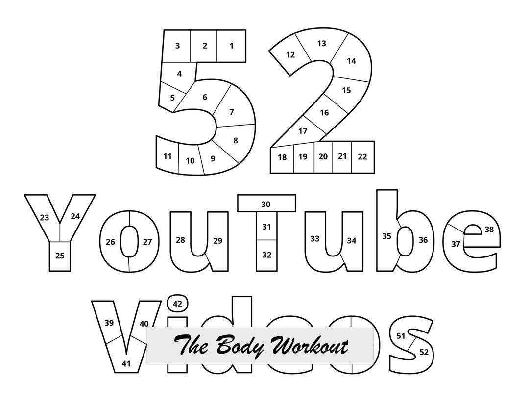 Content Creator Printable, Youtube Video Tracker Printable - Etsy
